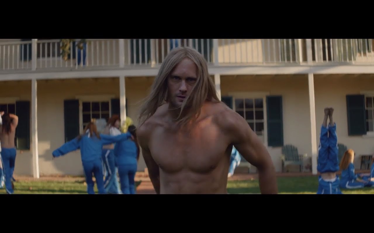 OMG, gossip: A shirtless Alexander Skarsgård works a Hansel wig in new ...