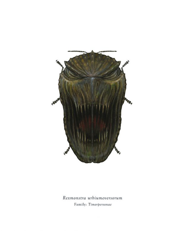 OMG, an artist turns famous horror icons into different insects and the ...