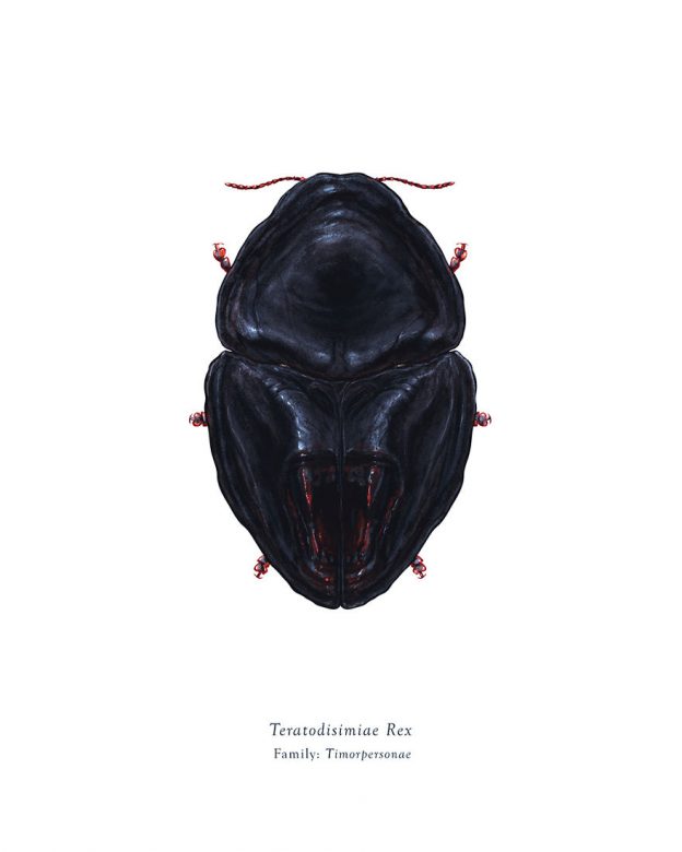 OMG, an artist turns famous horror icons into different insects and the ...