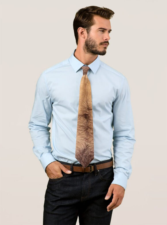 OMG, presenting: The perfect hairy chest TIE! - OMG.BLOG