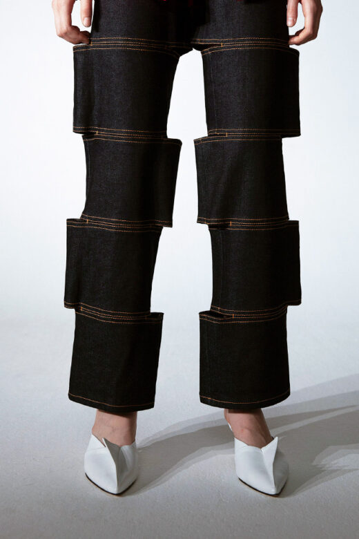 OMG, it's called FASHUN, look it up: LEJE's 'Slash' Jeans - OMG.BLOG