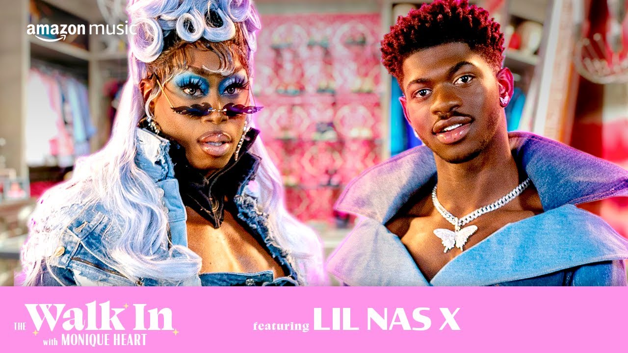 OMG, Monique Heart and Lil Nas X kiki in the wardrobe for his new video ...