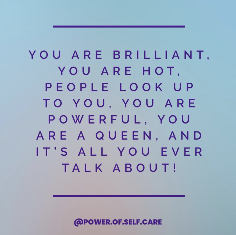 OMG, @power.of.self.care will give you the deluded self-help advice you ...