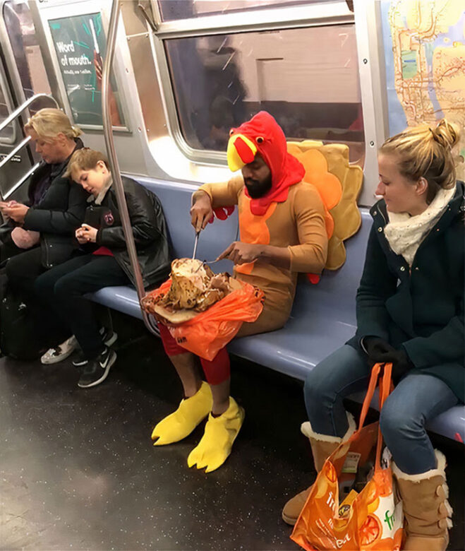 OMG, these train passengers have the best looks to ever grace the ...