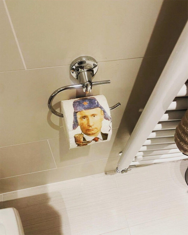 OMG, Toilet paper with Putin's face printed on it is become ...