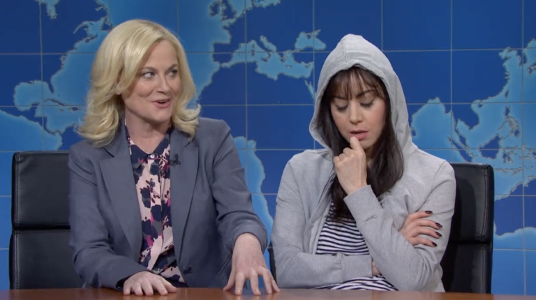 OMG, WATCH: ‘Parks and Rec’s’ Leslie Knope and April Ludgate crash SNL ...