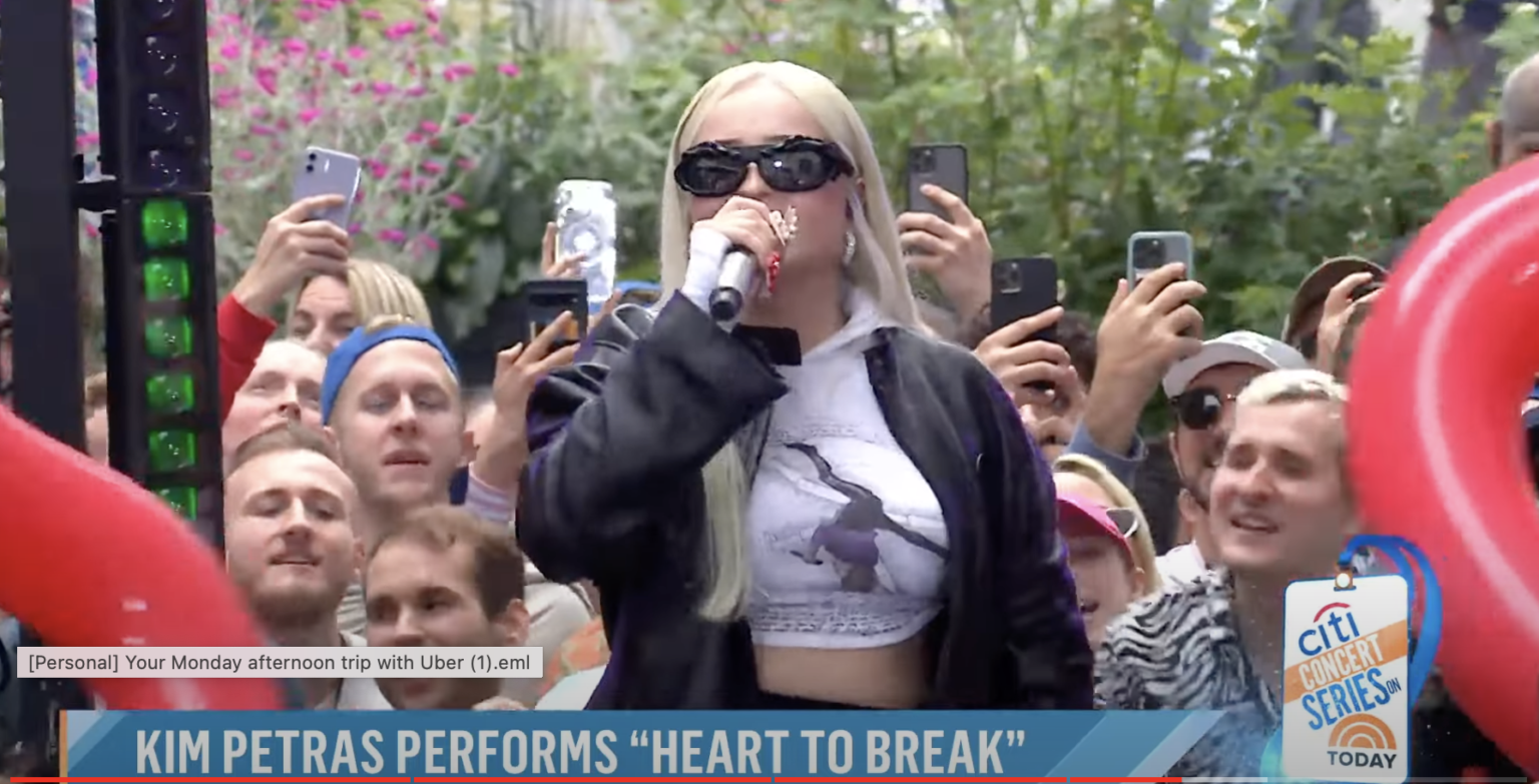 OMG, Grammy-winning trans pop icon Kim Petras performs on The Today ...