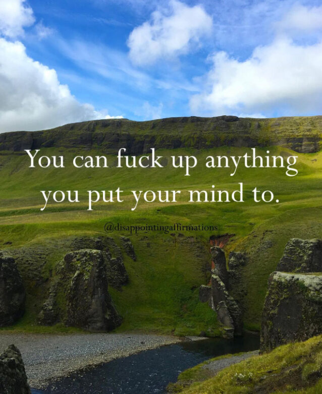 OMG, disappointing affirmations by Dave Tarnowski - OMG.BLOG