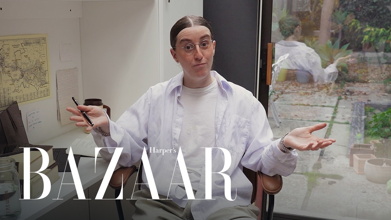 OMG, WATCH: Robbie Hoffman is interviewed at home for Harper’s BAZAAR’s ...